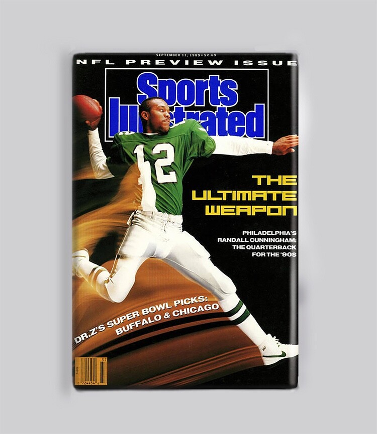 Randall Cunningham Ultimate Weapon Sports Illustrated 2"X3" MAGNET ...