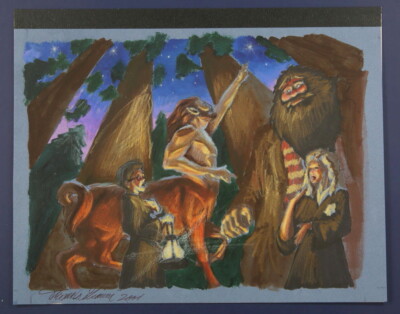 Harry Potter CENTAURS ORIGINAL ART WotC TCG Trading Card Game Thomas ...