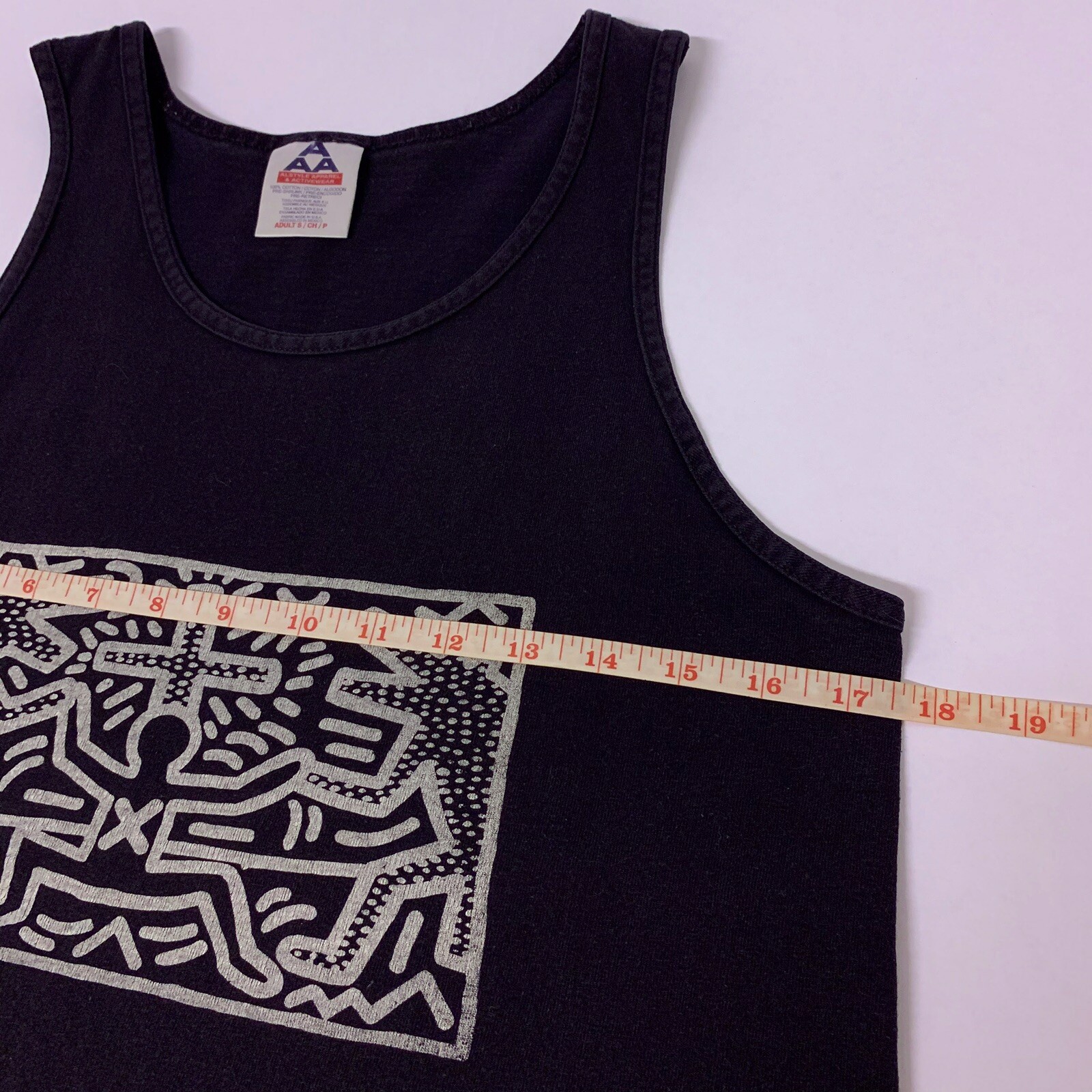 Vintage Keith Haring Art Untitled Rare Tank Top T Shi… - Gem