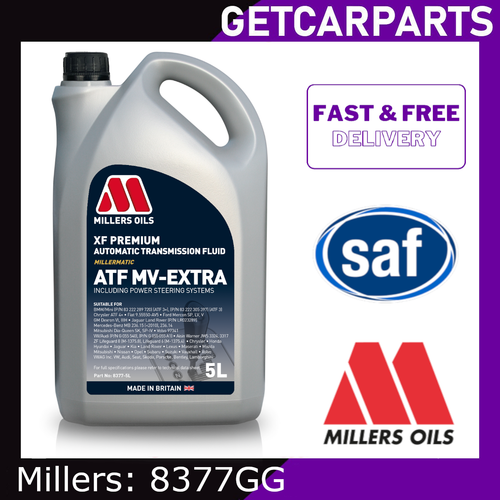 Millers Oils 5L XF Premium ATF MV-EXTRA Automatic Transmission Fluid ...