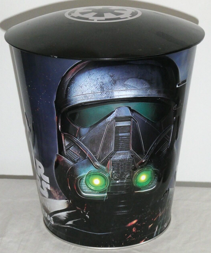 Star Wars Rogue One Metal Bucket w Lid Golden Link 21cm High 18.5cm ...