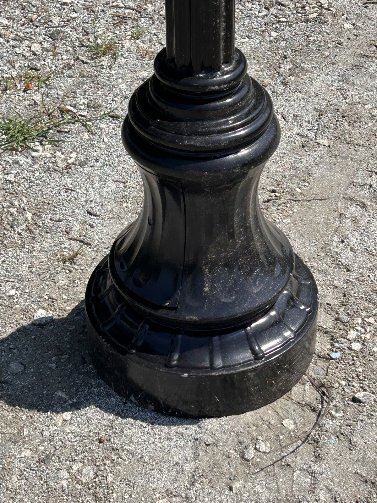 Vintage Fluted Street Light Pole 12ft Aluminum Tall Original, Can ...