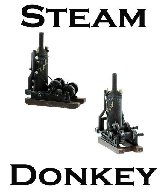Steam Donkey model Built up HO Scale logging model. Comes ready for ...