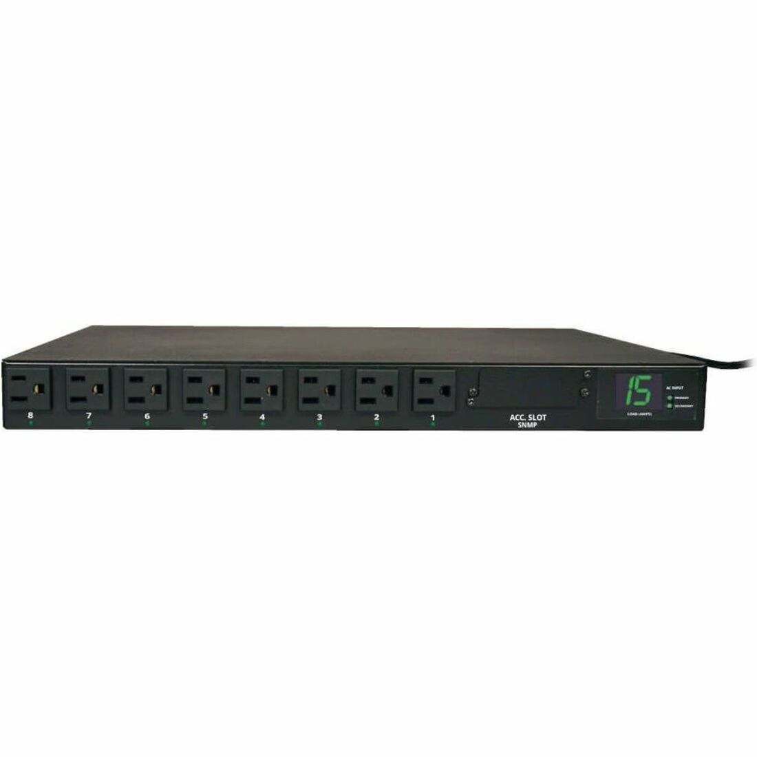 Tripp Lite PDU Metered ATS 120V 15A 5-15R 8 Outlet 2 5-15P Horizontal ...