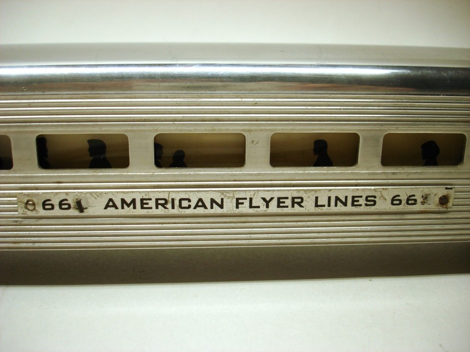 661 American Flyer Aluminum Streamline Coach Passenger Car w/ KC [Lot ...
