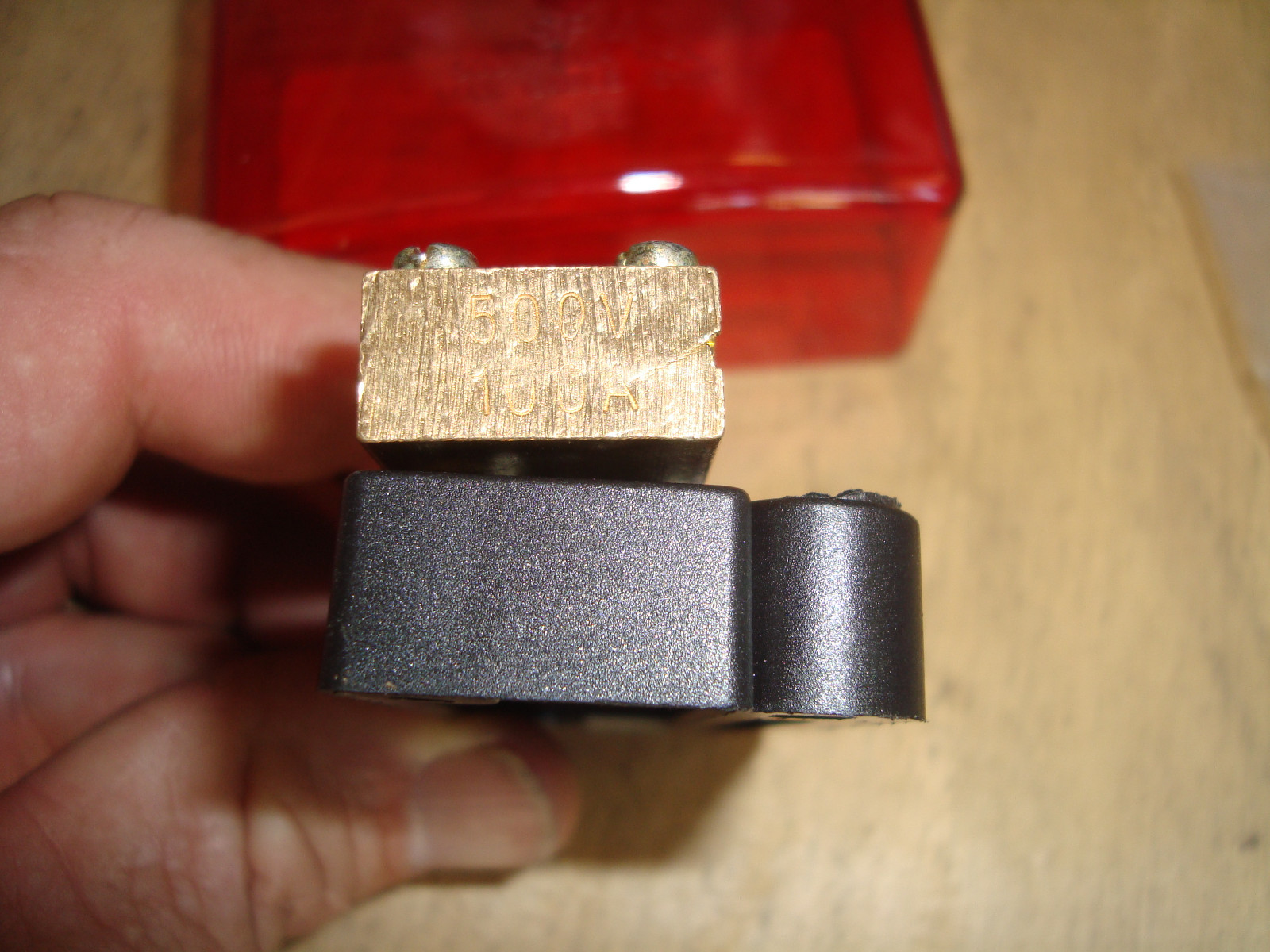 14 Hole ACTIVE Link Red Cover Numbered Terminal Block 100A 500V Max | eBay