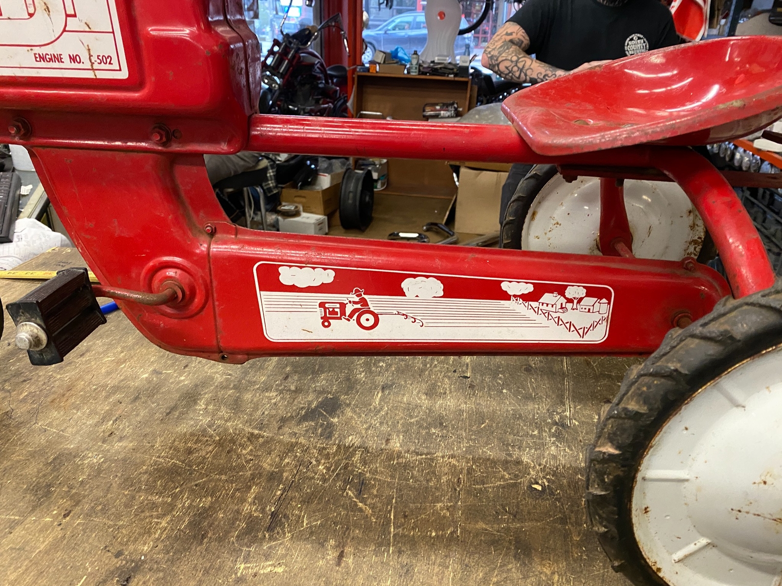 Vtg amf power Trac tractor pedal Car Orig C502 Unrestored Nice Chain ...