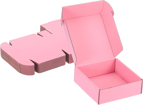 6X6X2 Inch Small Shipping Boxes, 25 Pcs Corrugated Cardboard Box Gift ...