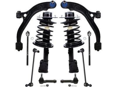 Front Strut Coil Spring Control Arm Tie Rod Kit fits Caravan 2001-2004 ...