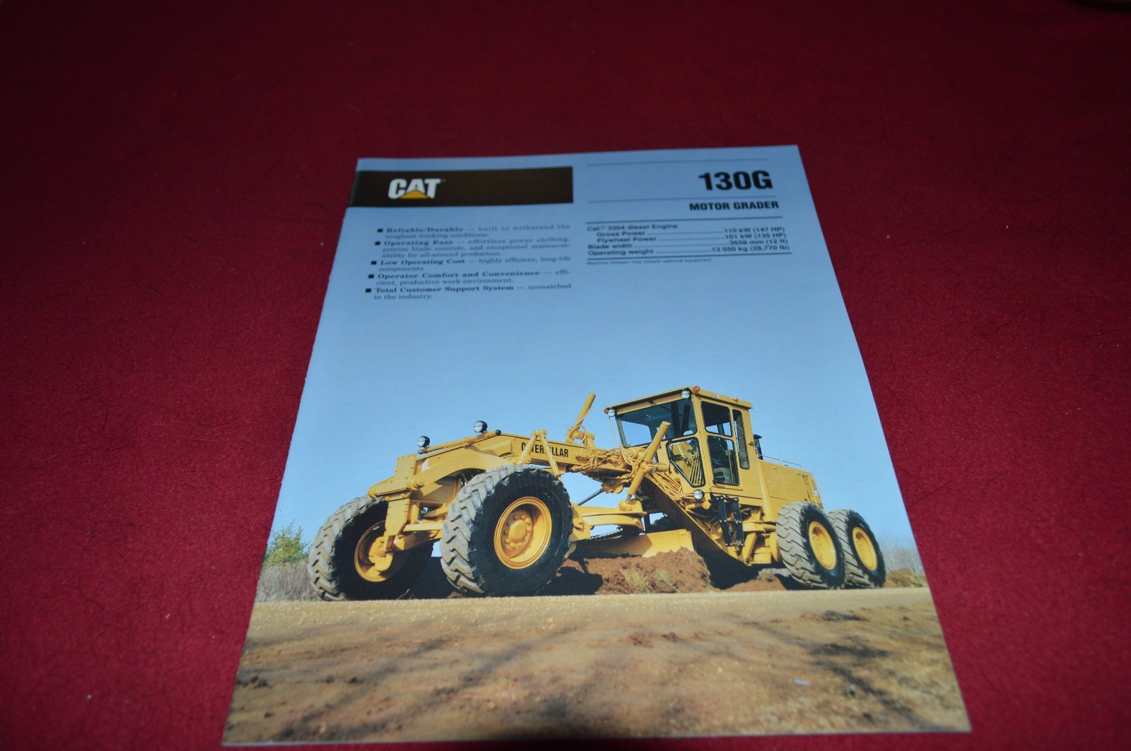 Caterpillar 130G Motor Grader Guide Dealer's Brochure DCPA4 ver5 | eBay