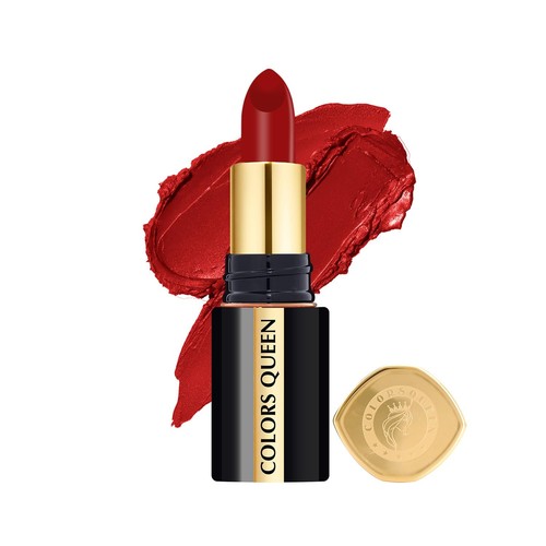 Colors Queen Lusso Opaco Non Trasferimento Rossetto, 01 Caldo Rosso 4gm ...