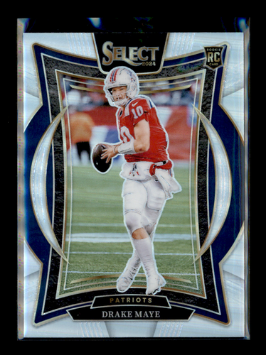 2024 Panini Select #27 Drake Maye Concourse Silver RC New England ...