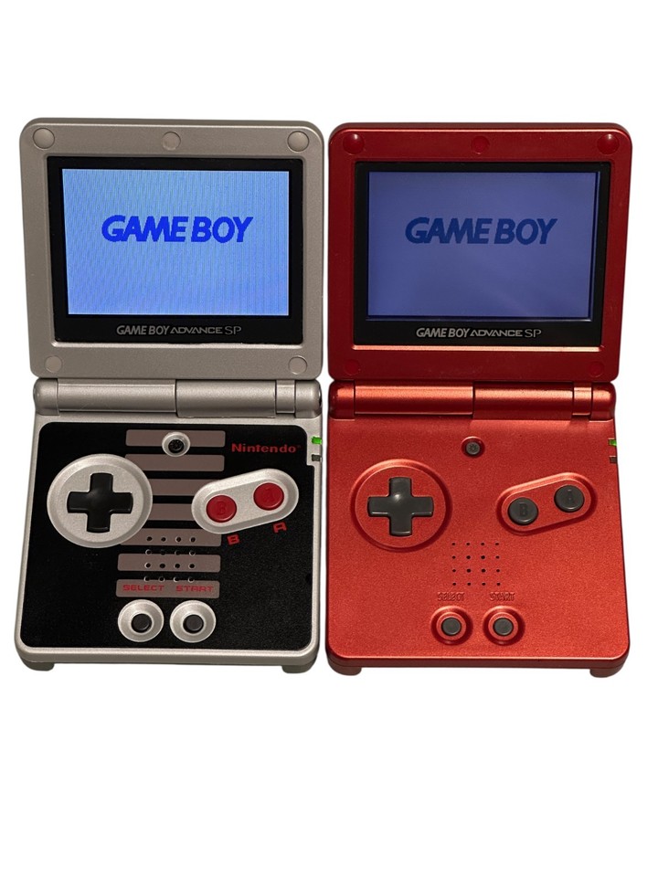 Custom Nintendo GBA SP Gameboy Advance NES Theme Shell with 101 ...