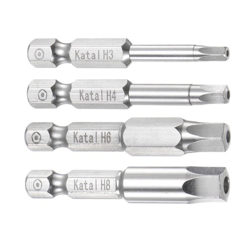 H3-H8 Magnetic Security Pentagon Screwdriver Bit Set 1/4" Hex Shank 2 ...