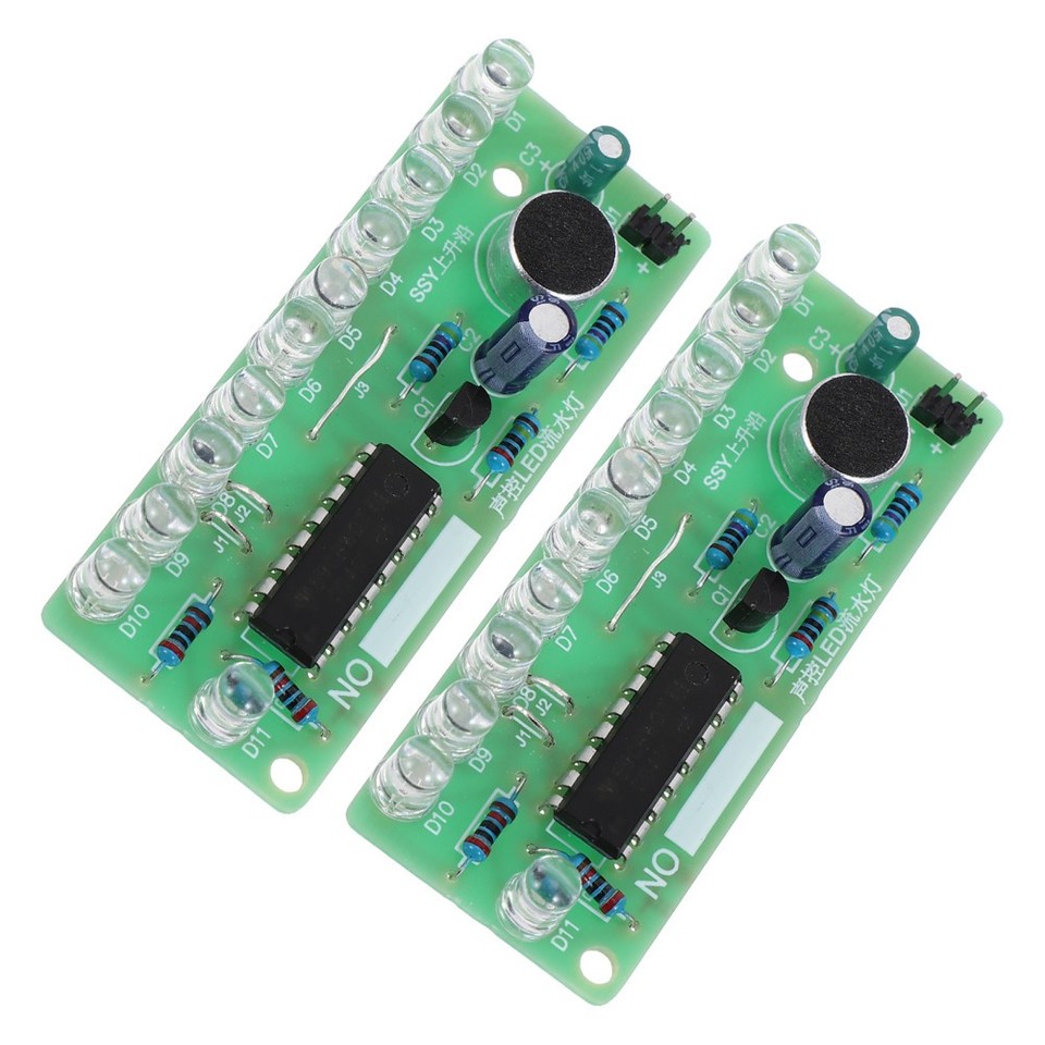 2 Set Voice Controlled Running Kit Experimental Soldering DIY Board ...