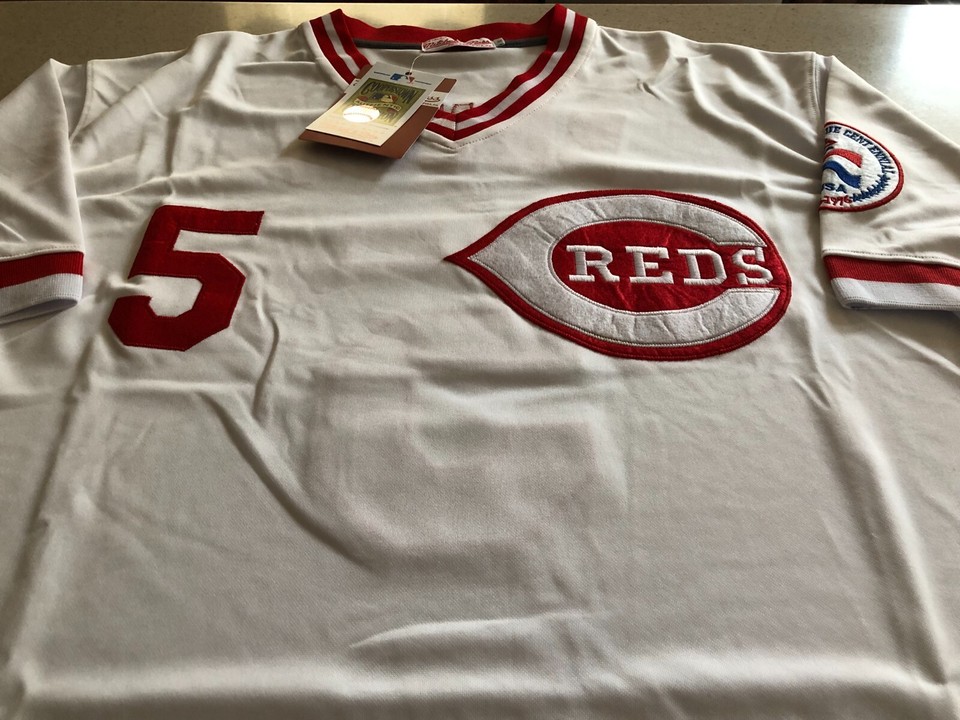 Mitchell & Ness Cooperstown Collection 1976 Reds Johnny Bench Jersey ...