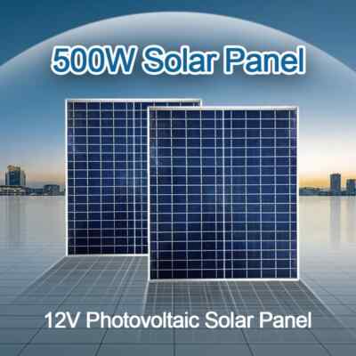 500W/1000W Photovoltaic Solar Panel Power Bank Kit Controller Solar ...