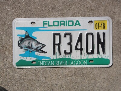 2016 Florida Indian River Lagoon License Plate Wildlife 2FL FLA Fish ...