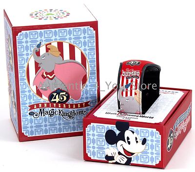 NEW Disney Parks Dumbo Magic Kingdom 45th MagicBand 2 Red Magic Band LE ...