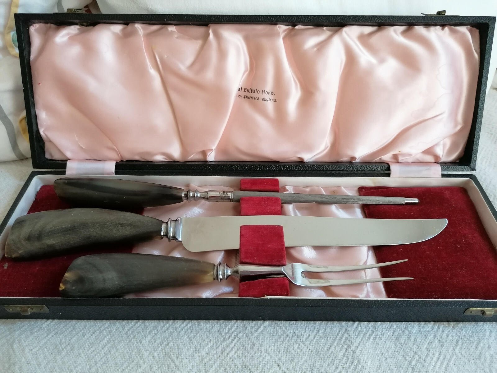 3 tlg. Tranchier Besteck Set Lewis Rose & Co. Sheffield Original ...