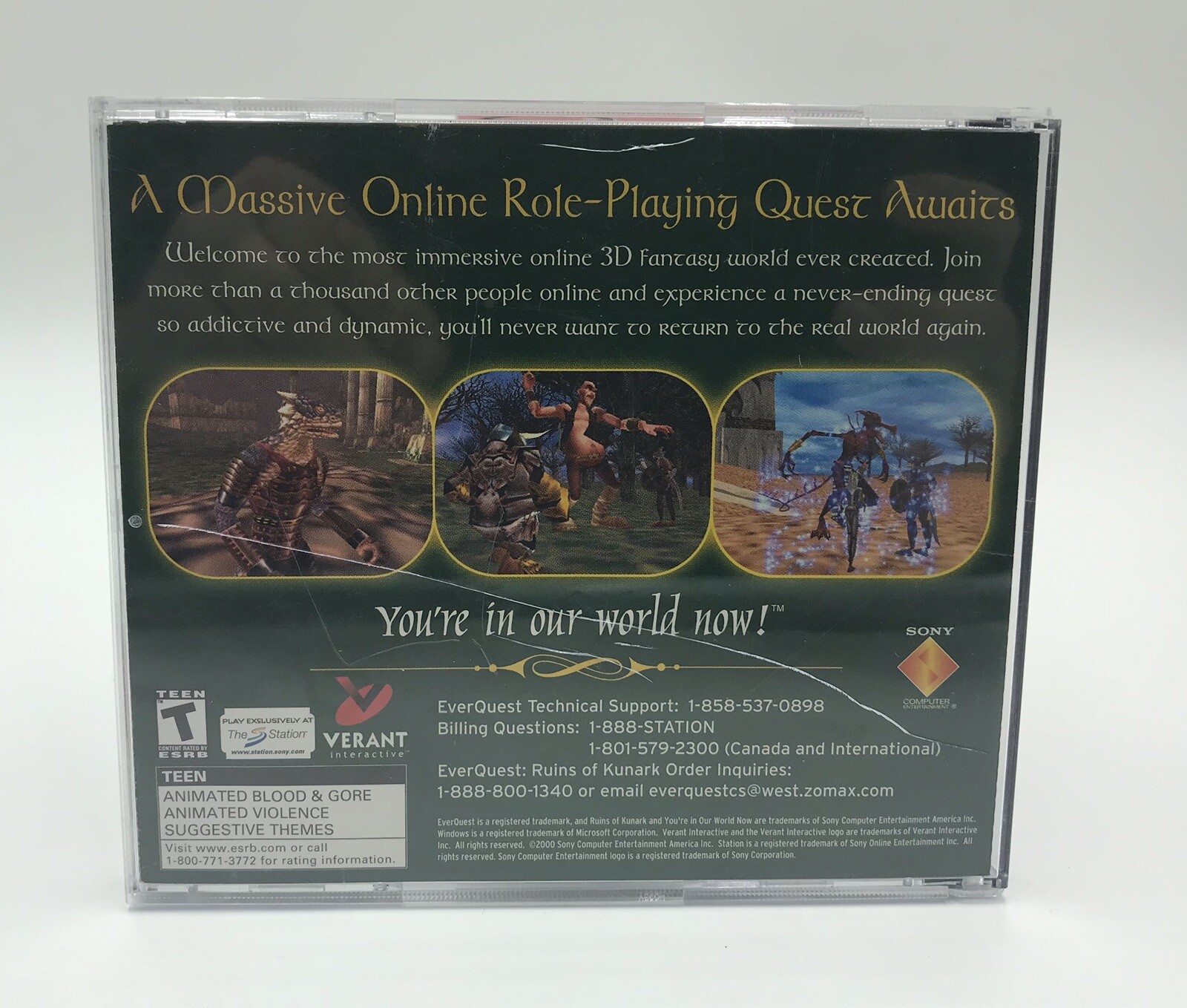 Classic Everquest The Ruins Of Kunark PC CD Rom Game with Code *NO ...