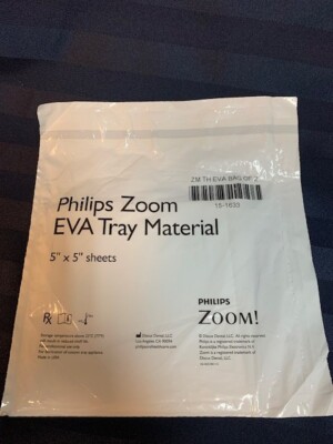 Philips ZOOM! EVA Custom Teeth Whitening Tray Material 5X5 IN 2 per pkg | eBay