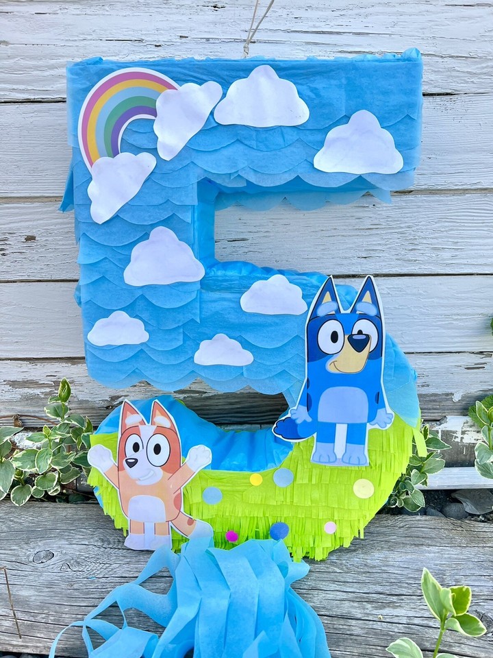 Bluey Number Five Piñata Birthday Party | eBay