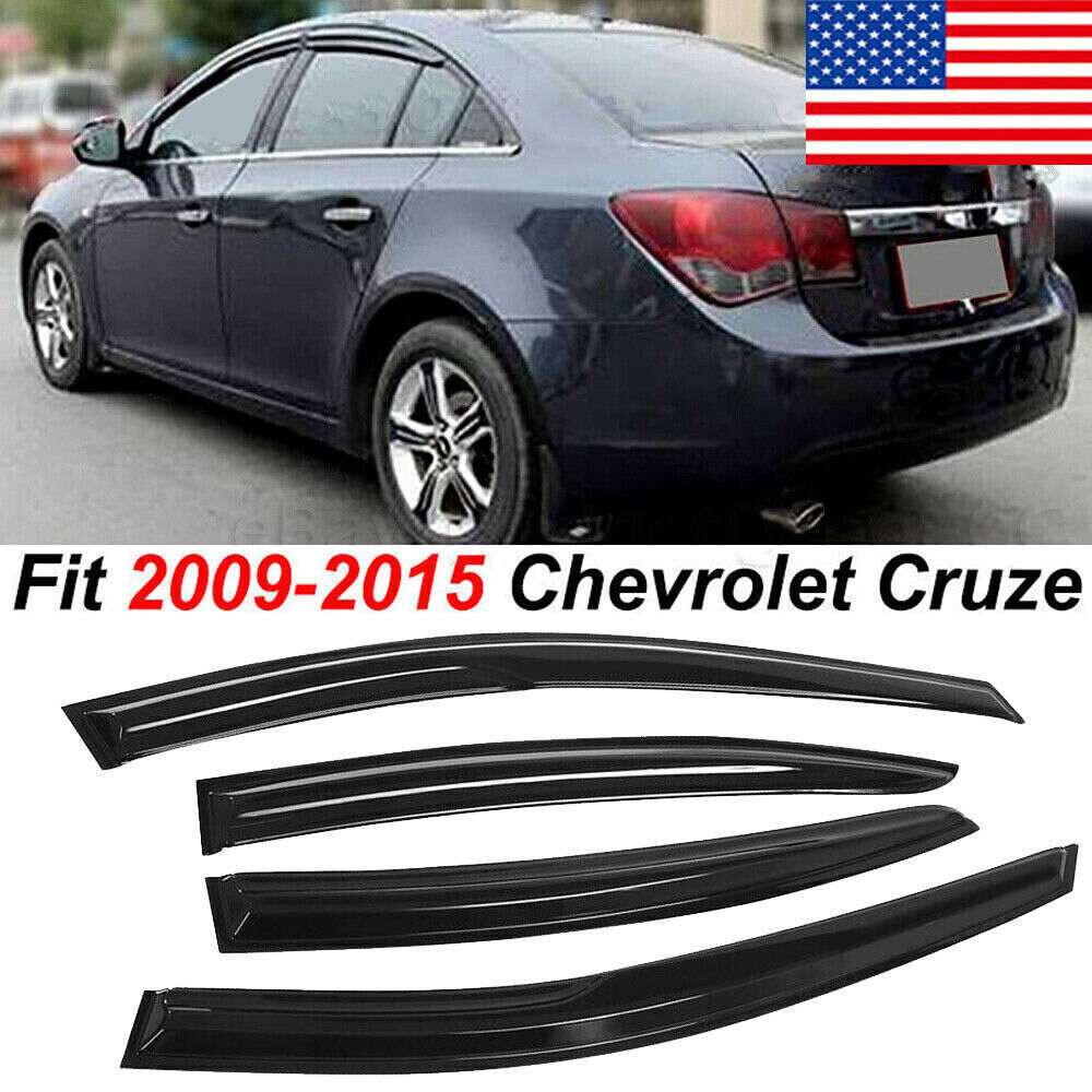 For 2011-2015 Chevy Cruze JDM Mugen Side Window Visor Vent Rain Guards ...