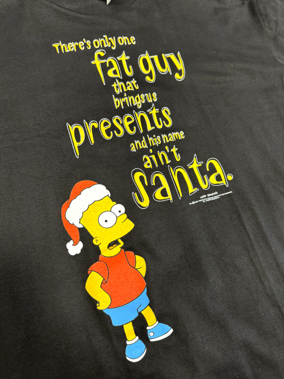 Vintage 1998 Bart Simpson Christmas The Simpsons Cart… - Gem