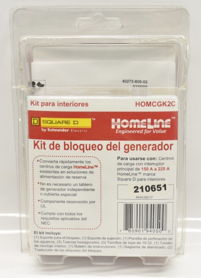 Generator Interlock Kit Homeline Square D HOMCGK2C | eBay