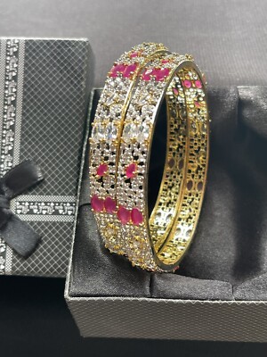 Indian Bangles Pakistani Beautiful Kara Women Bangle Set 2 Pcs | eBay