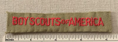 Vintage 1930s-40s BOY SCOUTS OF AMERICA Uniform Strip PATCH BSA ...