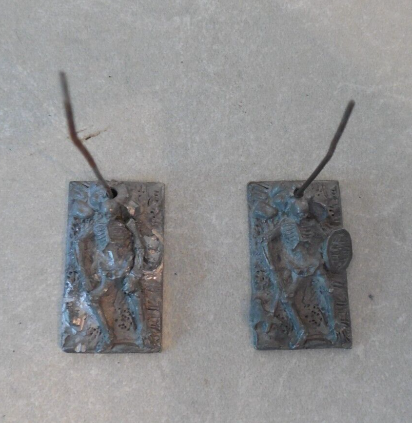 LOT OF 2 VINTAGE JOHN CARTER OF MARS METAL MINIATURE BARSOOM SKELETONS ...