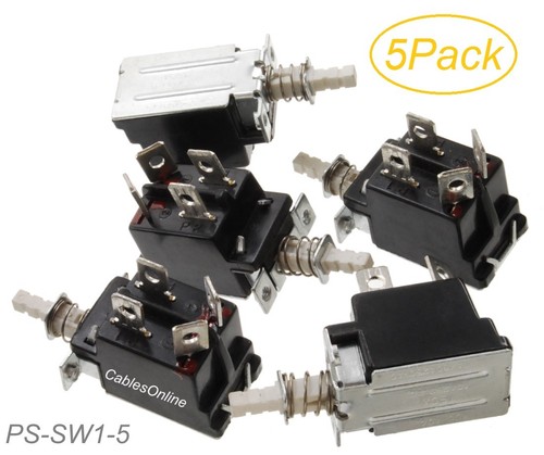 5-Pack Replacement AT Power Supply Push Button Switch - CablesOnline PS ...