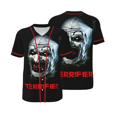 Terrifier 3 Movie Baseball Jersey Terrifier 3D Print Unisex Men Women T ...