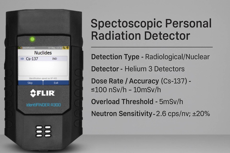 Flir identiFINDER R300 ZH-R Spectroscopic Radiation Detector, Unlocked ...