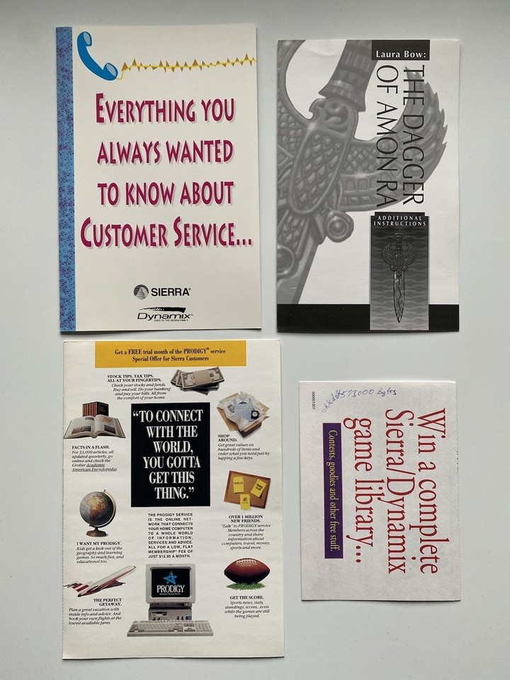 Laura Bow The Dagger of Amon Ra PC Game 1992 Big Box 3.5" Floppy Disc Edition | eBay