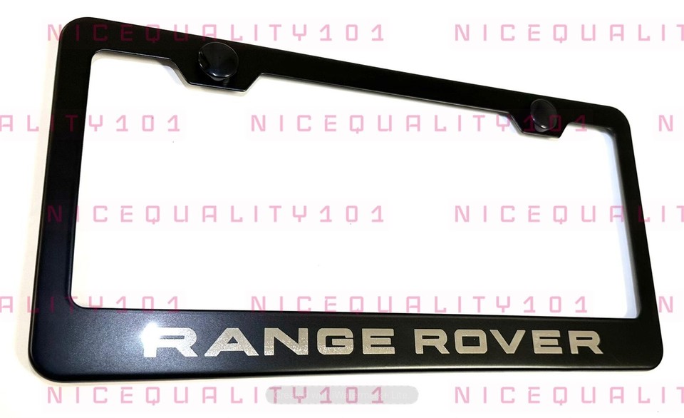 Laser Engraved Etched Range Rover Stainless Steel License Plate Frame ...