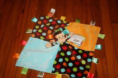 Taggies signature collection monkey security blanket NWT | eBay