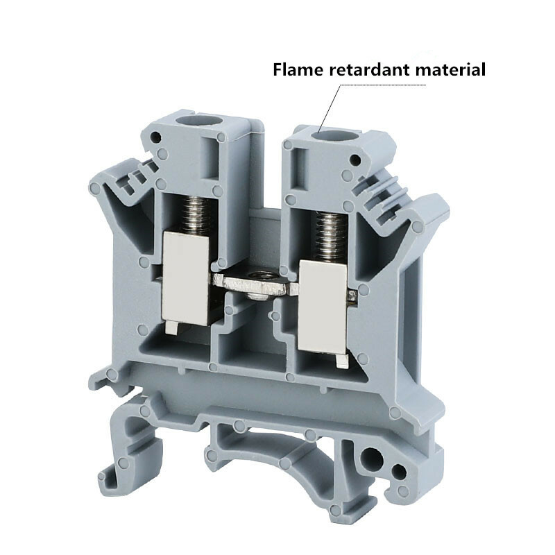 100pcs UK-6N Rail Type Terminal Block 6 Square Connector Rail Type Uk6n ...