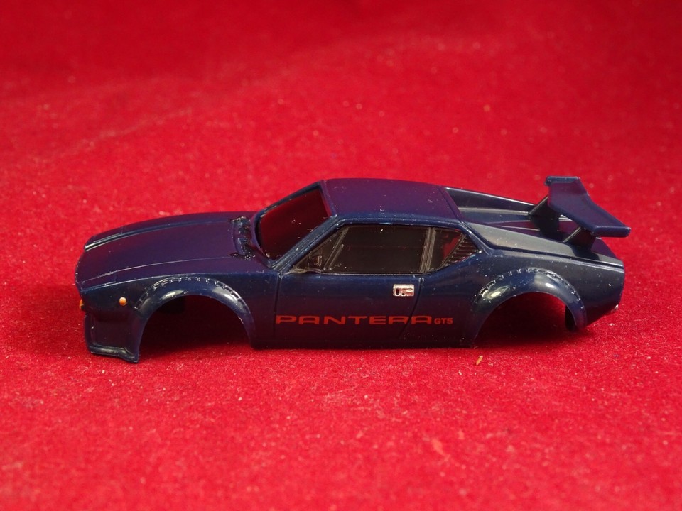 ROAD RACE REPLICAS BLUE/GOLD PANTERA GT5 HO SLOT CAR- RRR AURORA T-JET ...