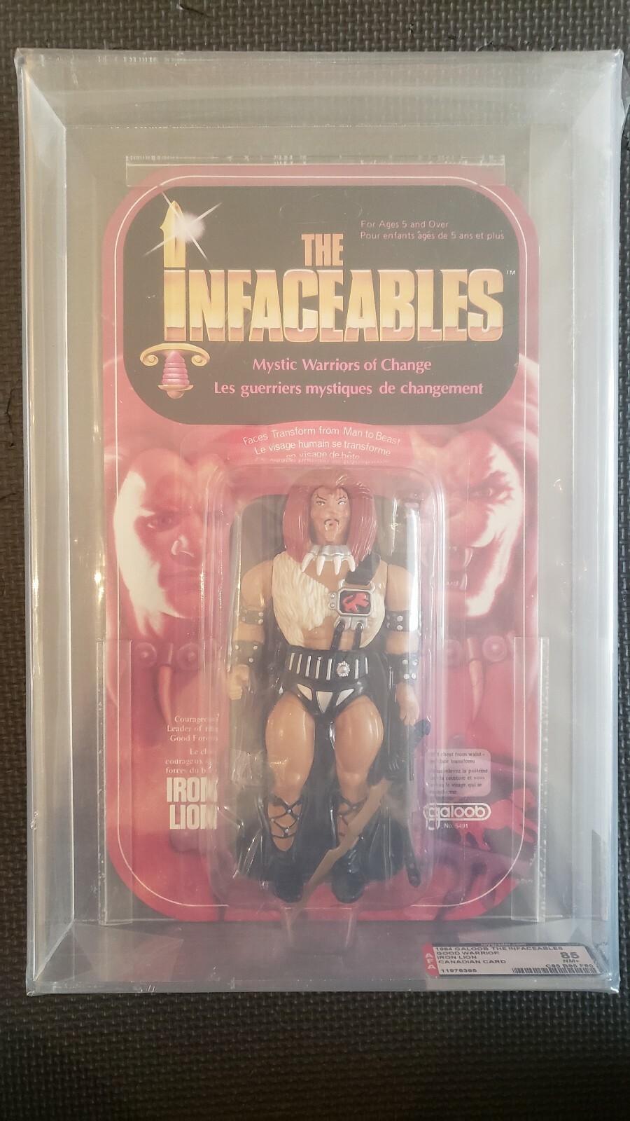 Vintage 1984 Galoob Infaceables Iron Lion Stunning AFA 85 | eBay
