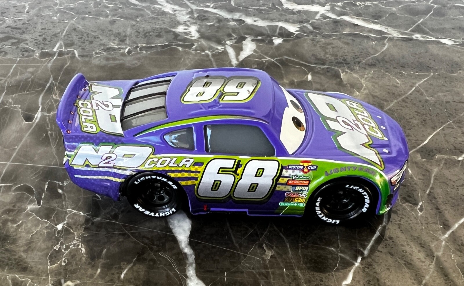 DISNEY PIXAR CARS "#68 PARKER BRAKESTON...A.K.A. N2O COLA", NEW IN ...