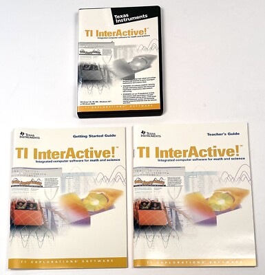 2001 TEXAS INSTRUMENTS TI Interactive! Computer Software for Math ...