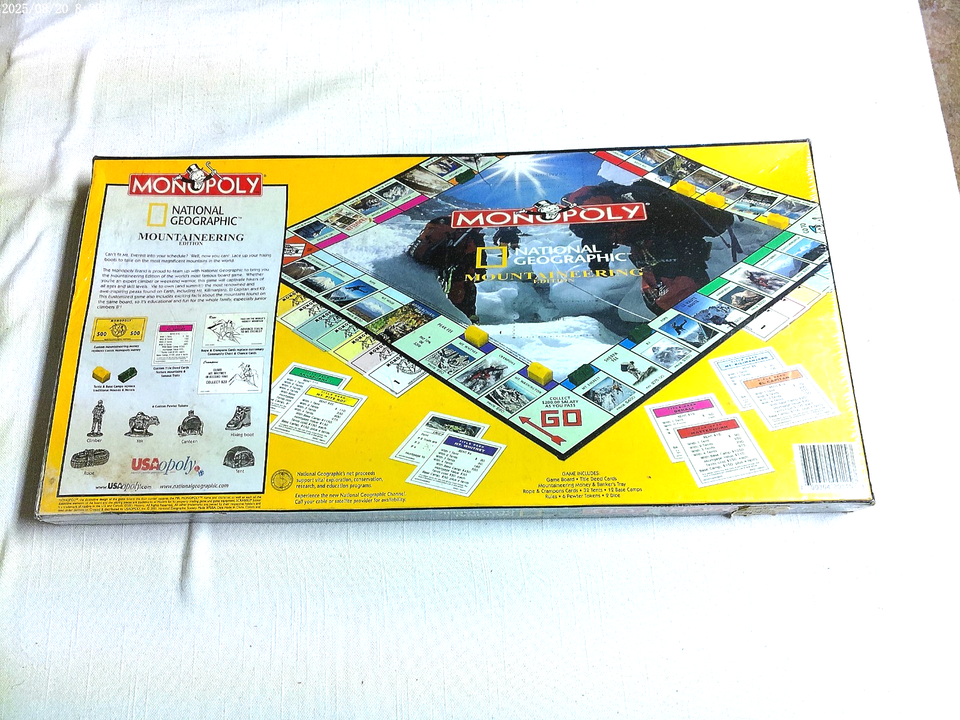 New Sealed Monopoly Mountaineering Edition 2001 USAopoly National ...