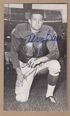 Terry Barr signed J.D.McCarthy BW Detroit Lions postcard-RARE(DEC) | eBay