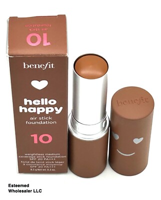 BENEFIT Hello Happy Air Stick Foundation SPF20 PA+++ Shade 10 0.3oz | eBay