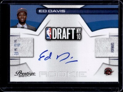 Ed Davis North Carolina UNC Tar Heels Basketball Panini Autograph Card ...