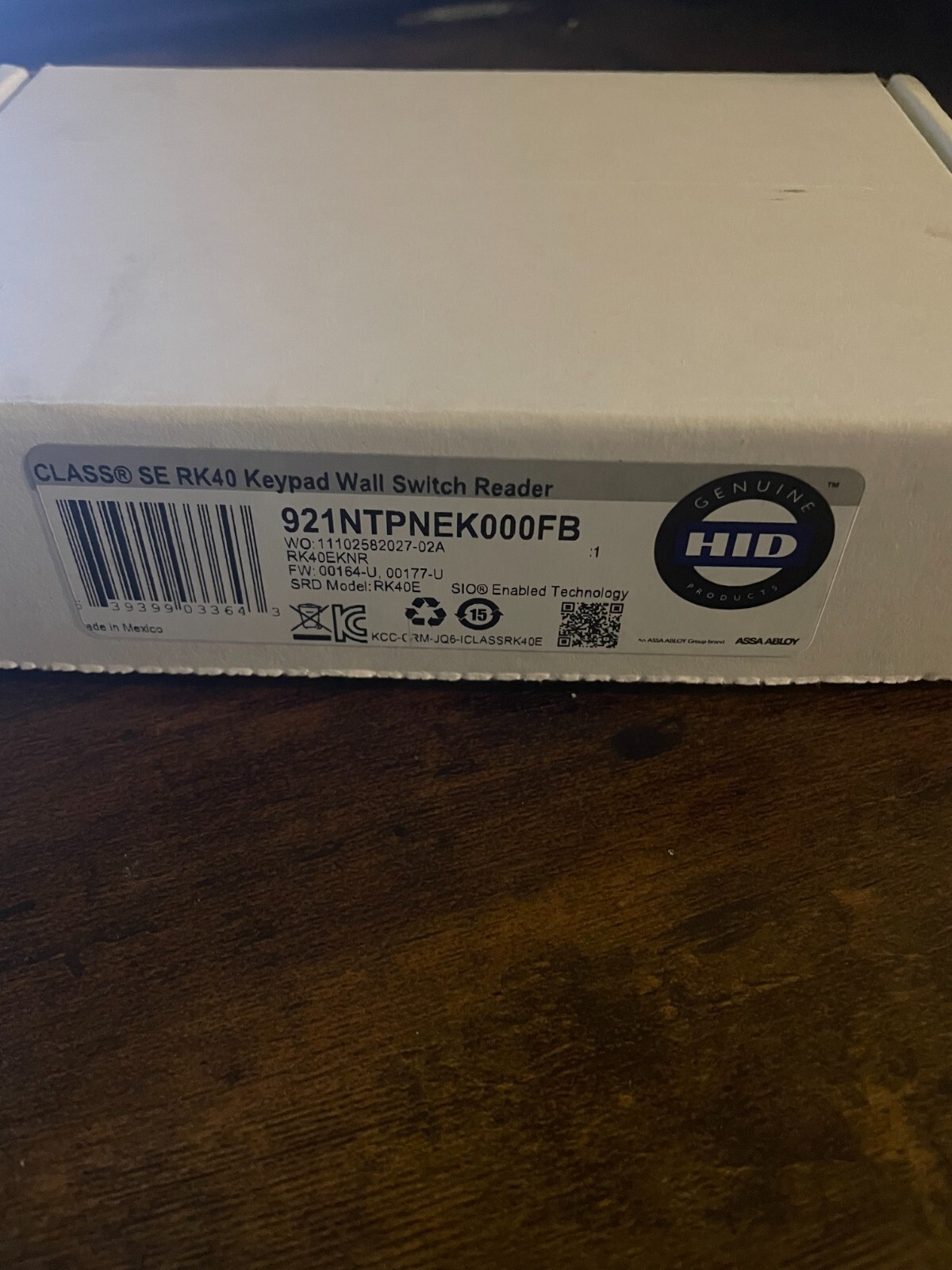 Brand New in Box HID iCLASS SE RK40 Keypad Reader - 921NTPNEK000FB | eBay