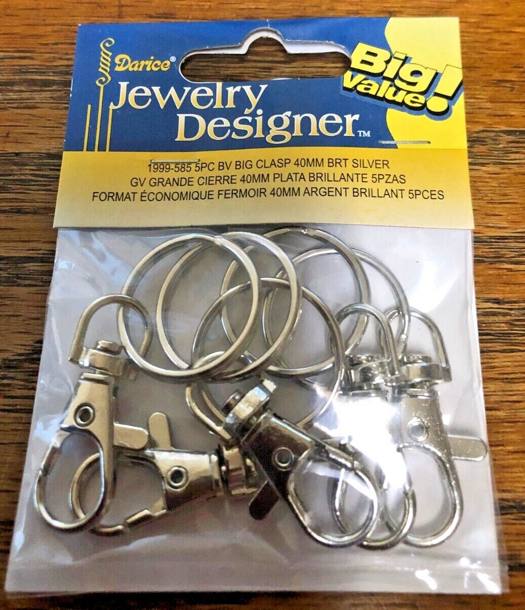 DARICE JEWELRY DESIGNER KEY CHAINS CLASP YOUR CHOICE SIZE & AMT. | eBay